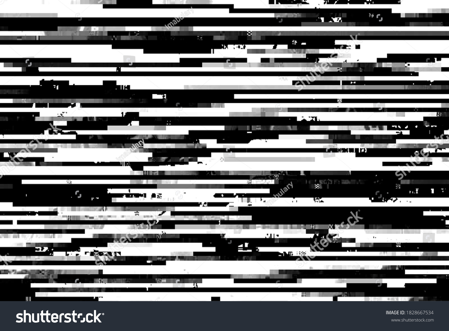 Irregular Broken Image File Pixelation Pattern Stock Illustration ...