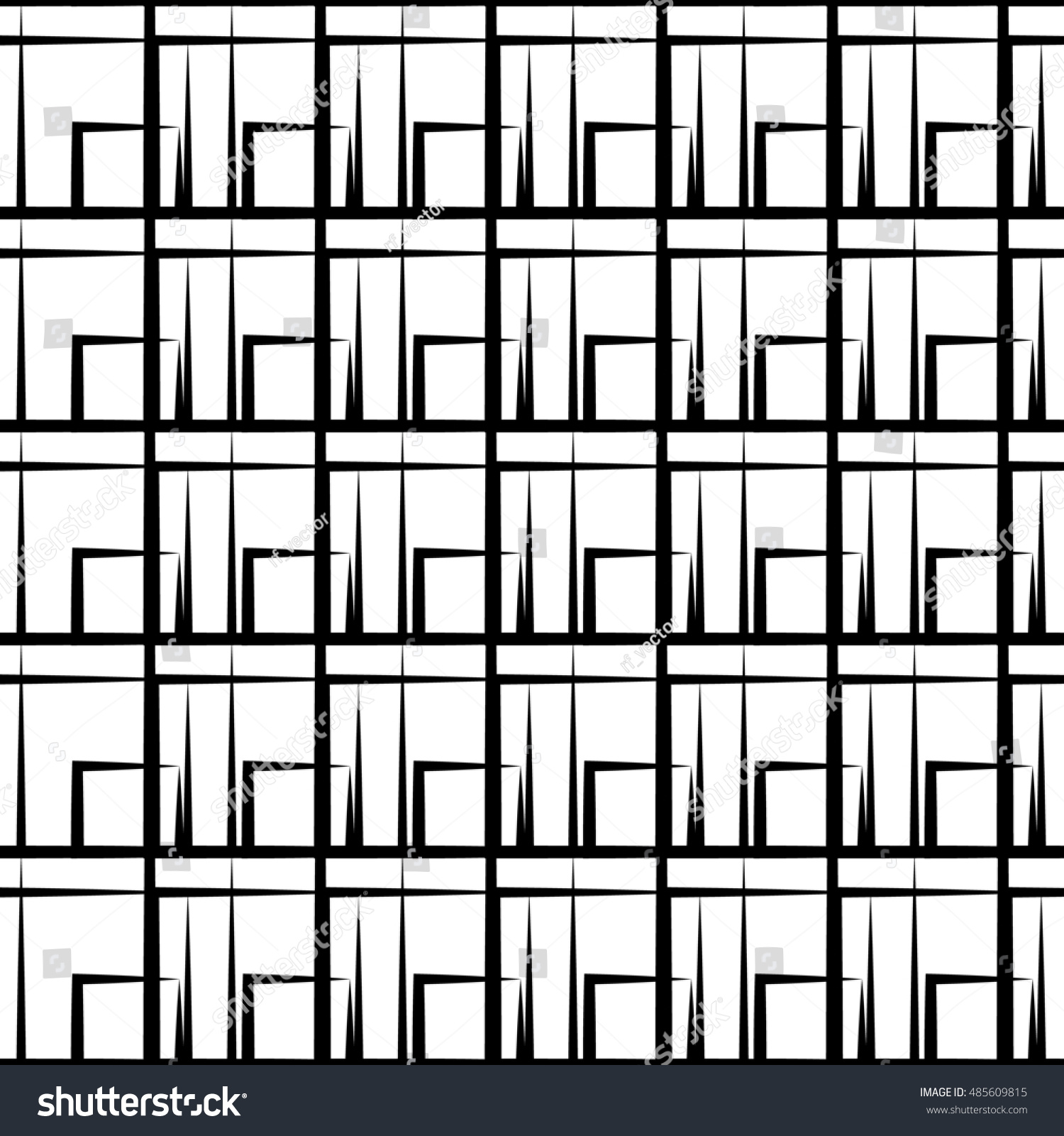 Irregular Grid Mesh Pattern Irregular Lines Stock Illustration 485609815