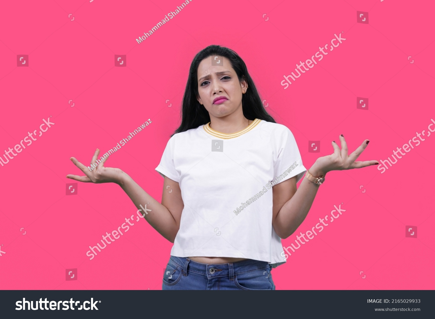 Isolated Shot Confused Beautiful Indian Girl Stock Photo 2165029933 ... Isolated Shot Confused Beautiful Indian Girl Stock Photo 2165029933 ...