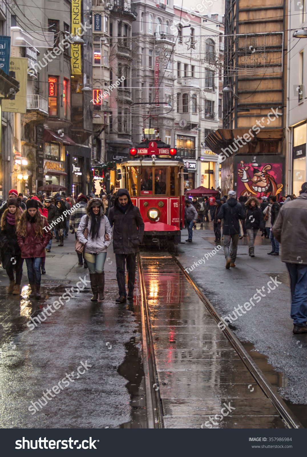 Istanbul January 3 Taksim Istiklal Street Stock Photo (Edit Now) 357986984 Istanbul January 3 Taksim Istiklal Street Stock Photo (Edit Now) 357986984