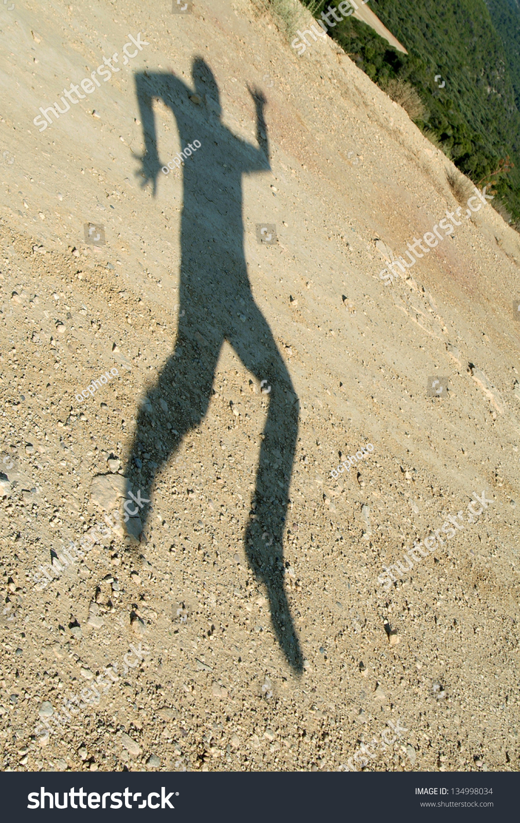 Jumping Shadow Stock Photo 134998034 - Shutterstock