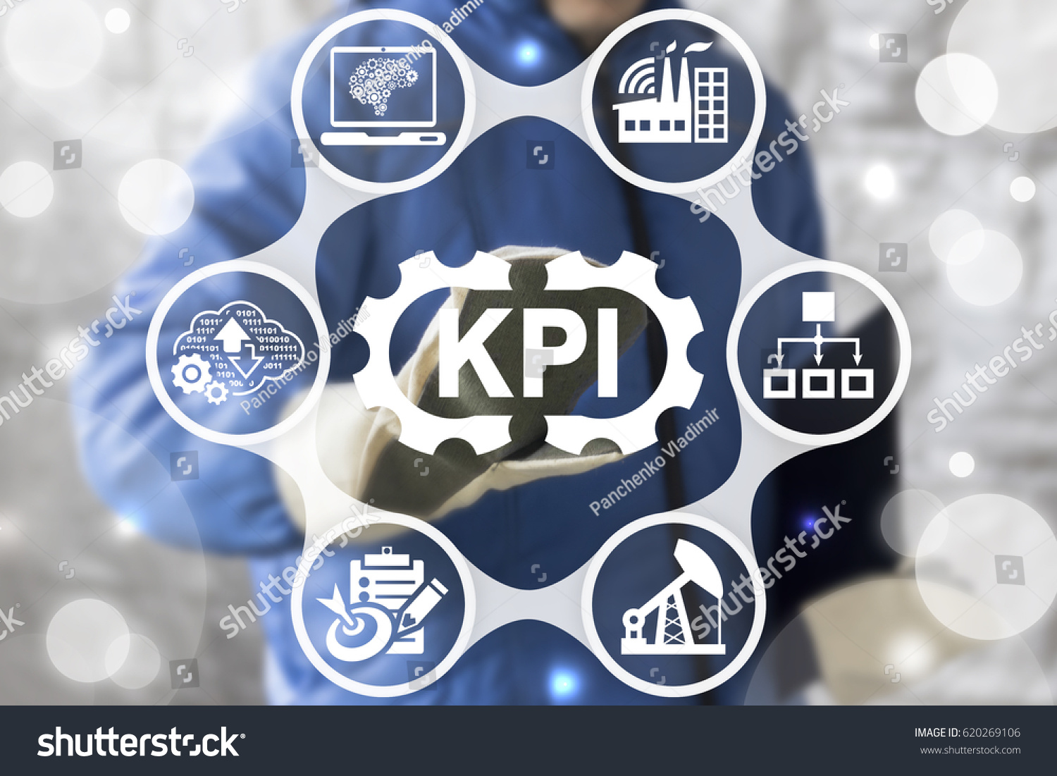 Key Performance Indicator Industry 40 Manufacturing Stock Photo (Edit ...