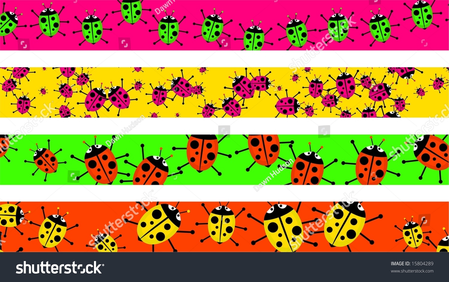 Ladybug Borders Stock Photo 15804289 : Shutterstock