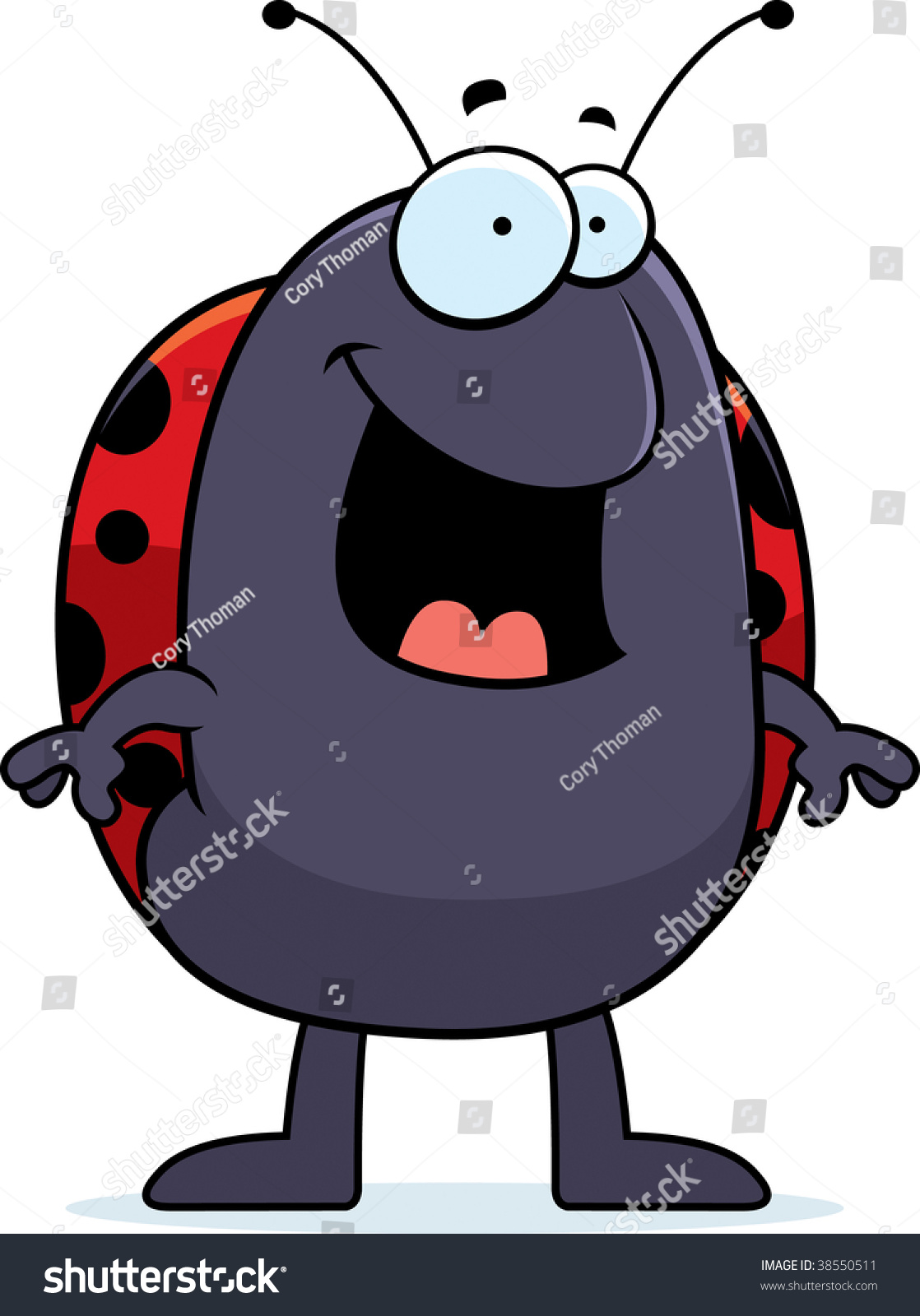 Ladybug Smiling Stock Illustration 38550511 | Shutterstock
