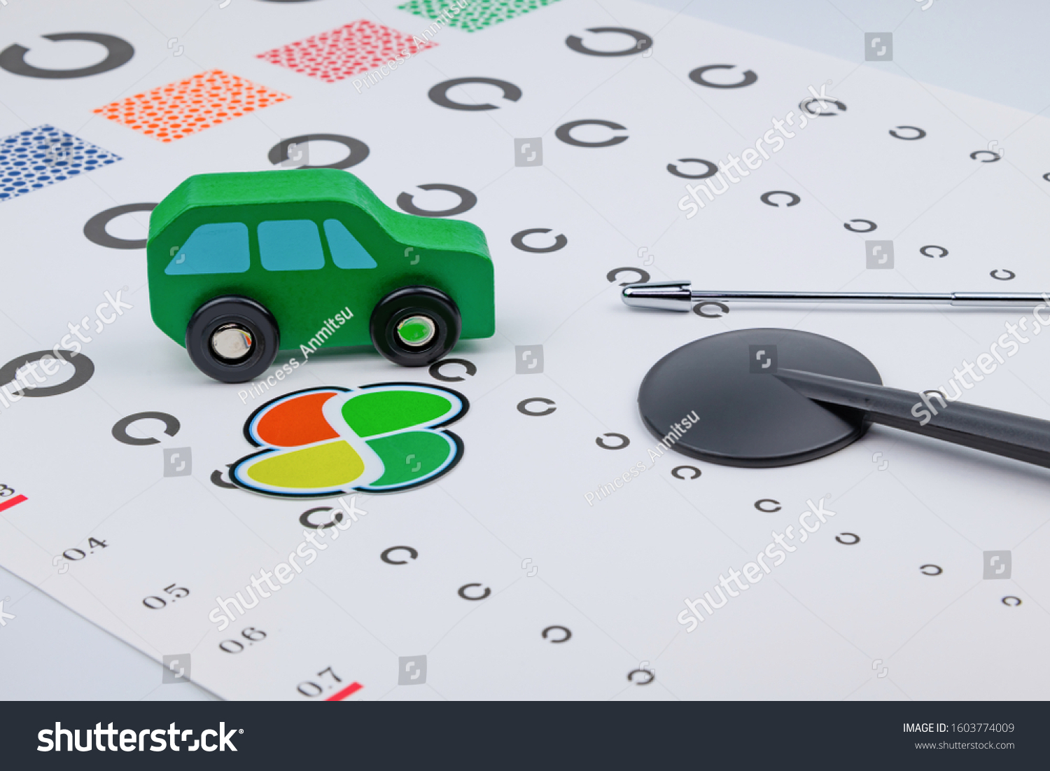 Landolt Ring Eye Test Chart Stock Photo (Edit Now) 1603774009
