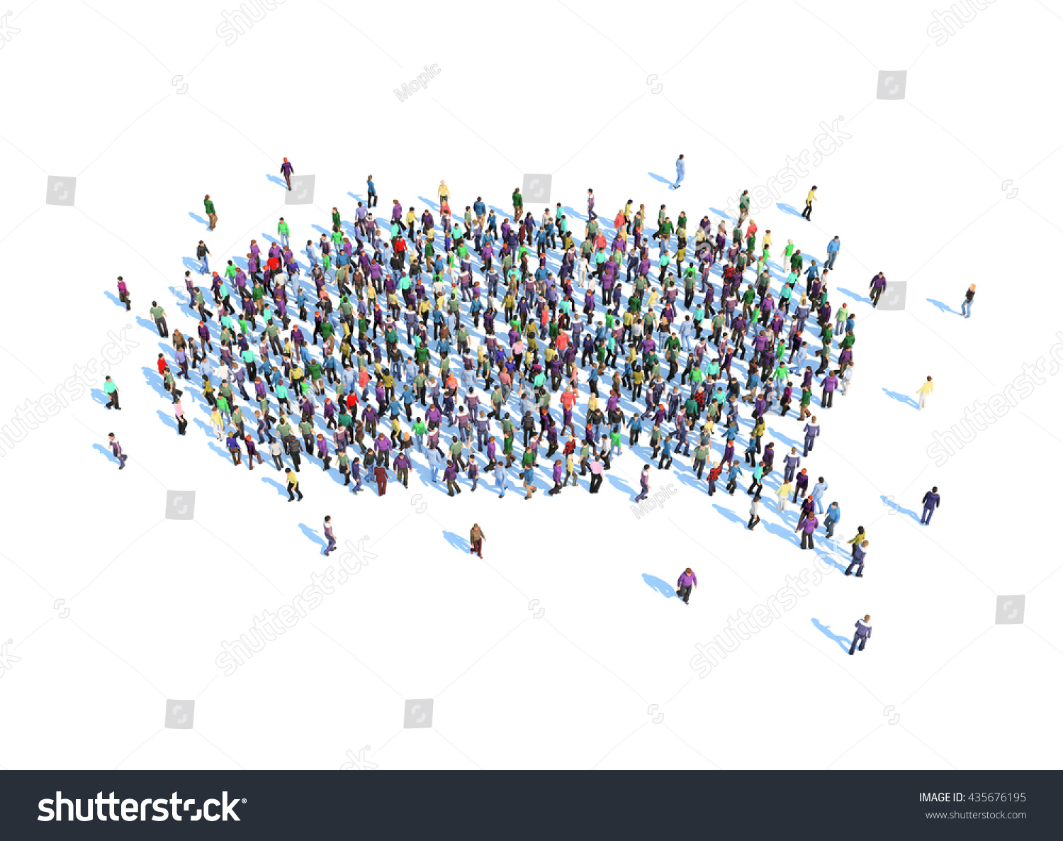 Large Group People Forming Speech Bubble Stock Illustration 435676195 Large Group People Forming Speech Bubble Stock Illustration 435676195