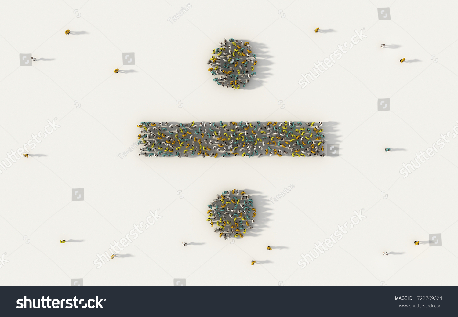 Large Group People Forming Division Symbol Stock Illustration 1722769624 Large Group People Forming Division Symbol Stock Illustration 1722769624