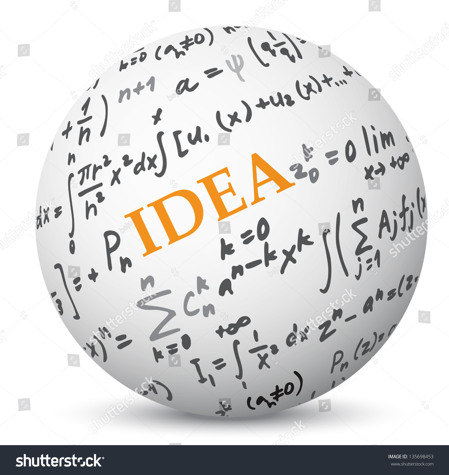 Learning Concept Formulas Stock Illustration 135698453 | Shutterstock