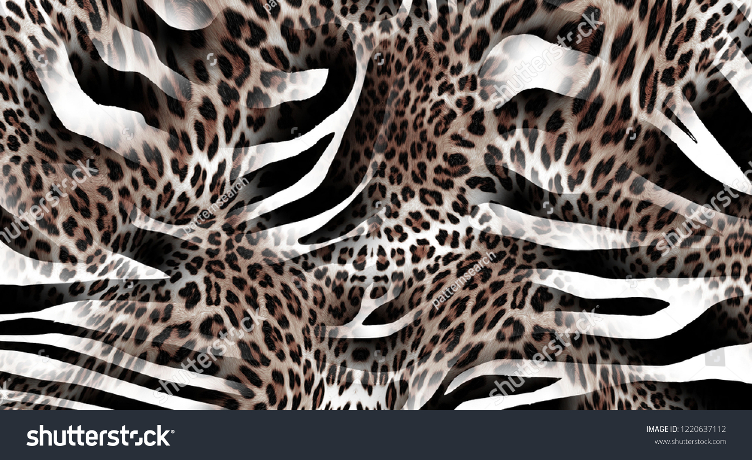 Leopard Zebra Pattern Stock Illustration 1220637112 | Shutterstock