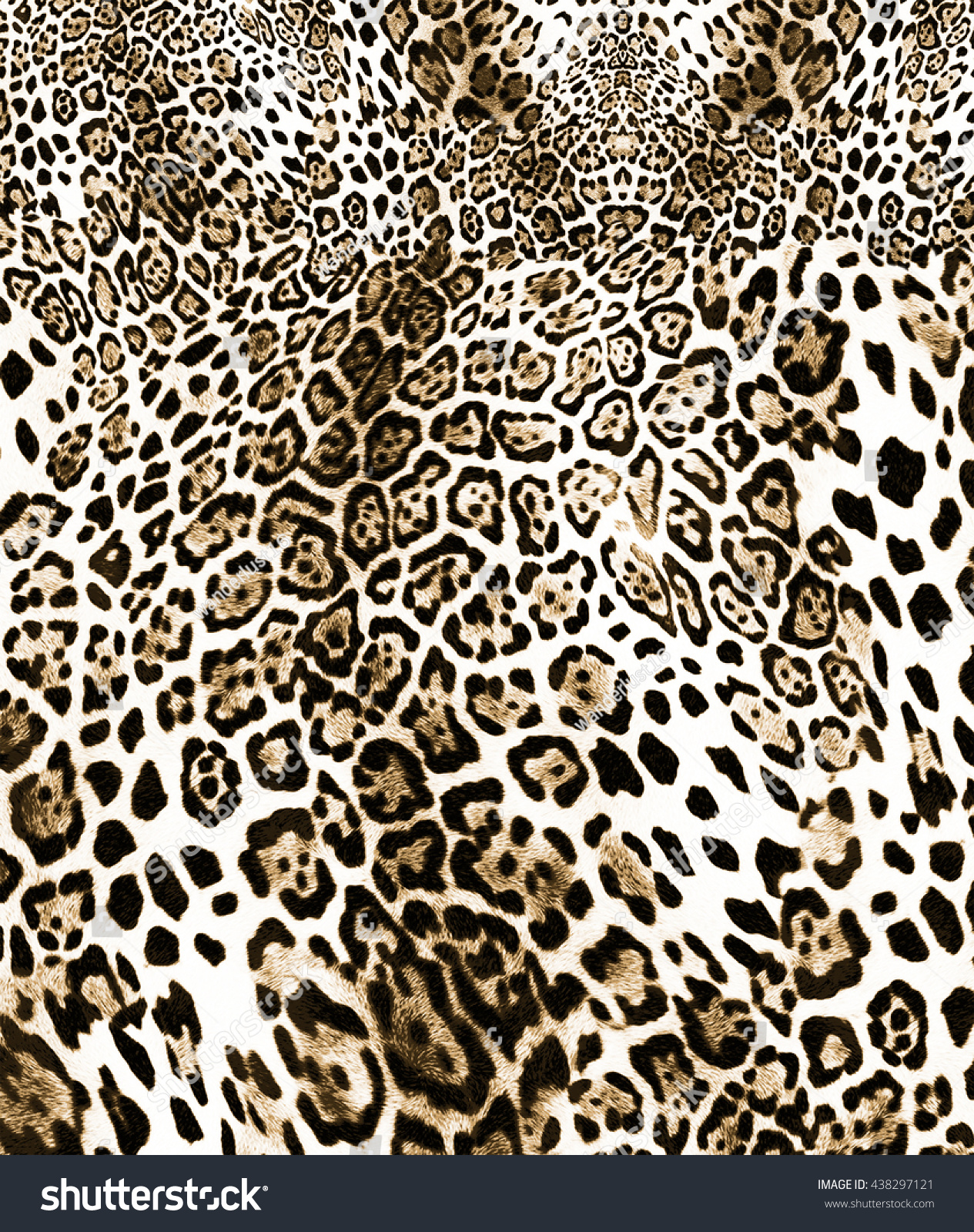 Leopard Skin Pattern Stock Illustration 438297121