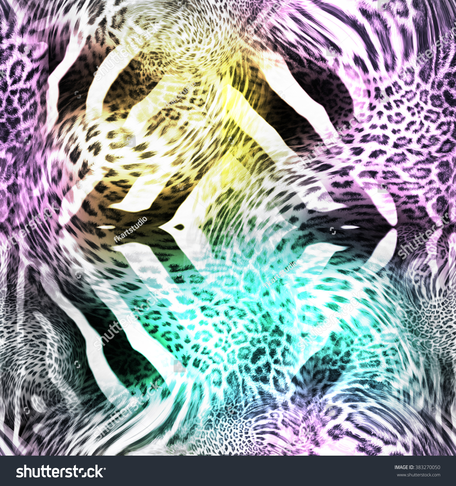 Leopard Texture Background Stock Illustration 383270050