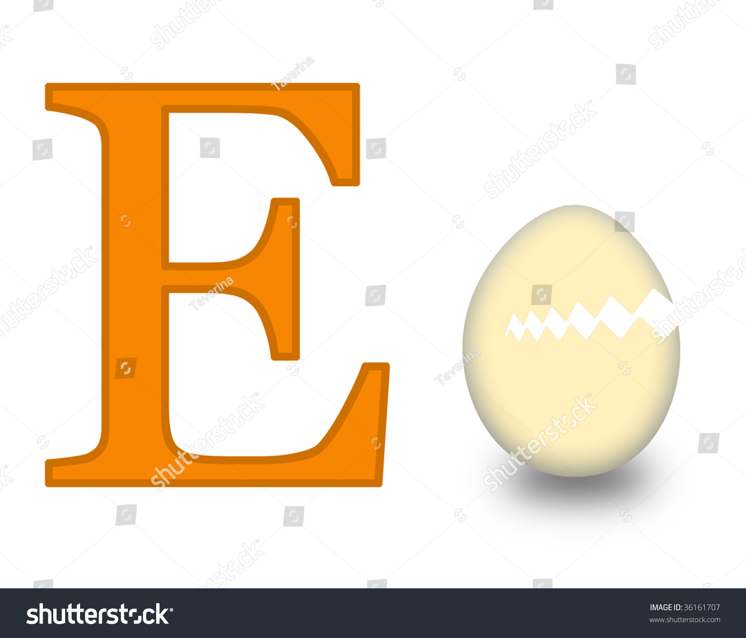 Letter E Stock Photo 36161707 : Shutterstock