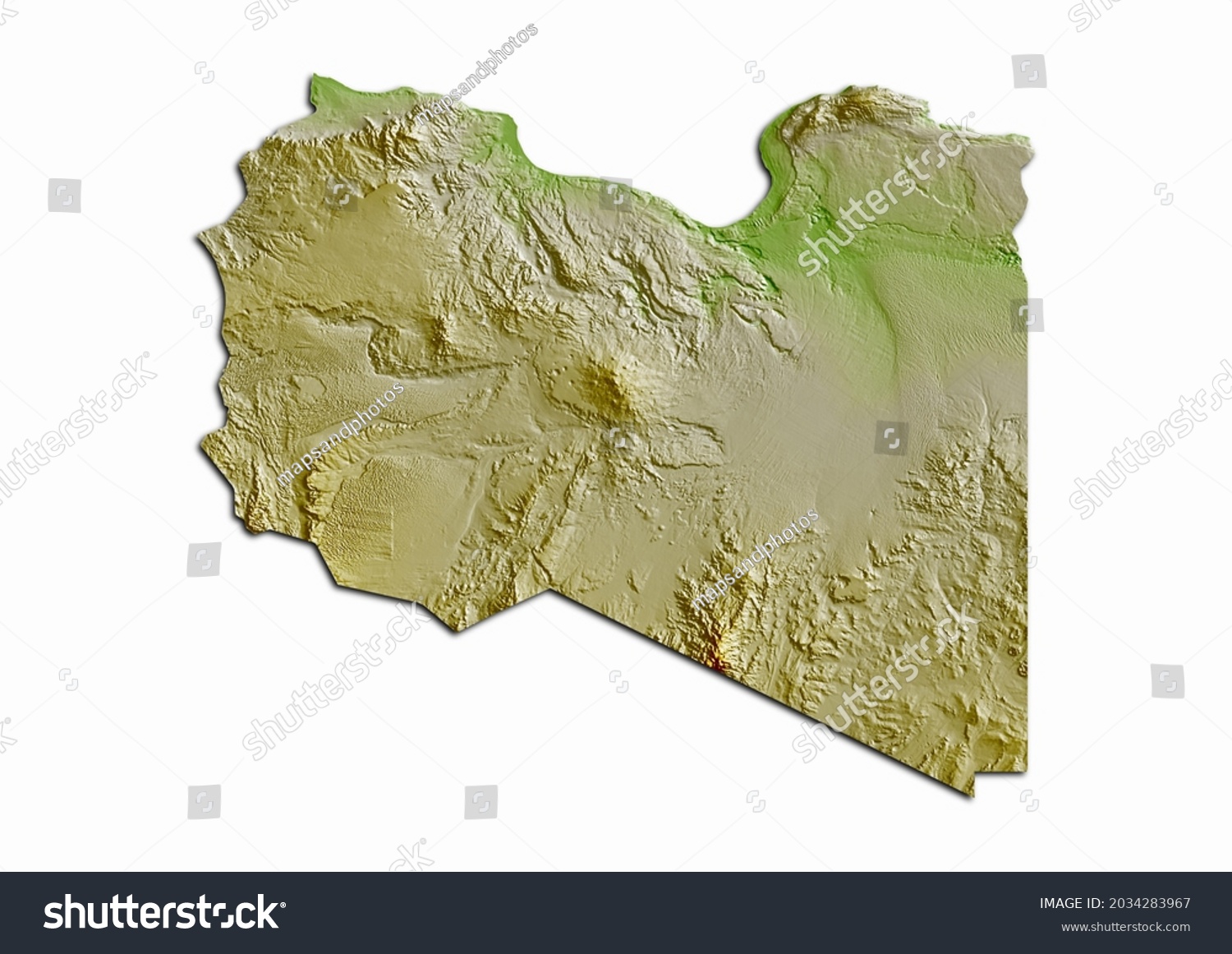 551 Libya map physical 图片、库存照片和矢量图 | Shutterstock