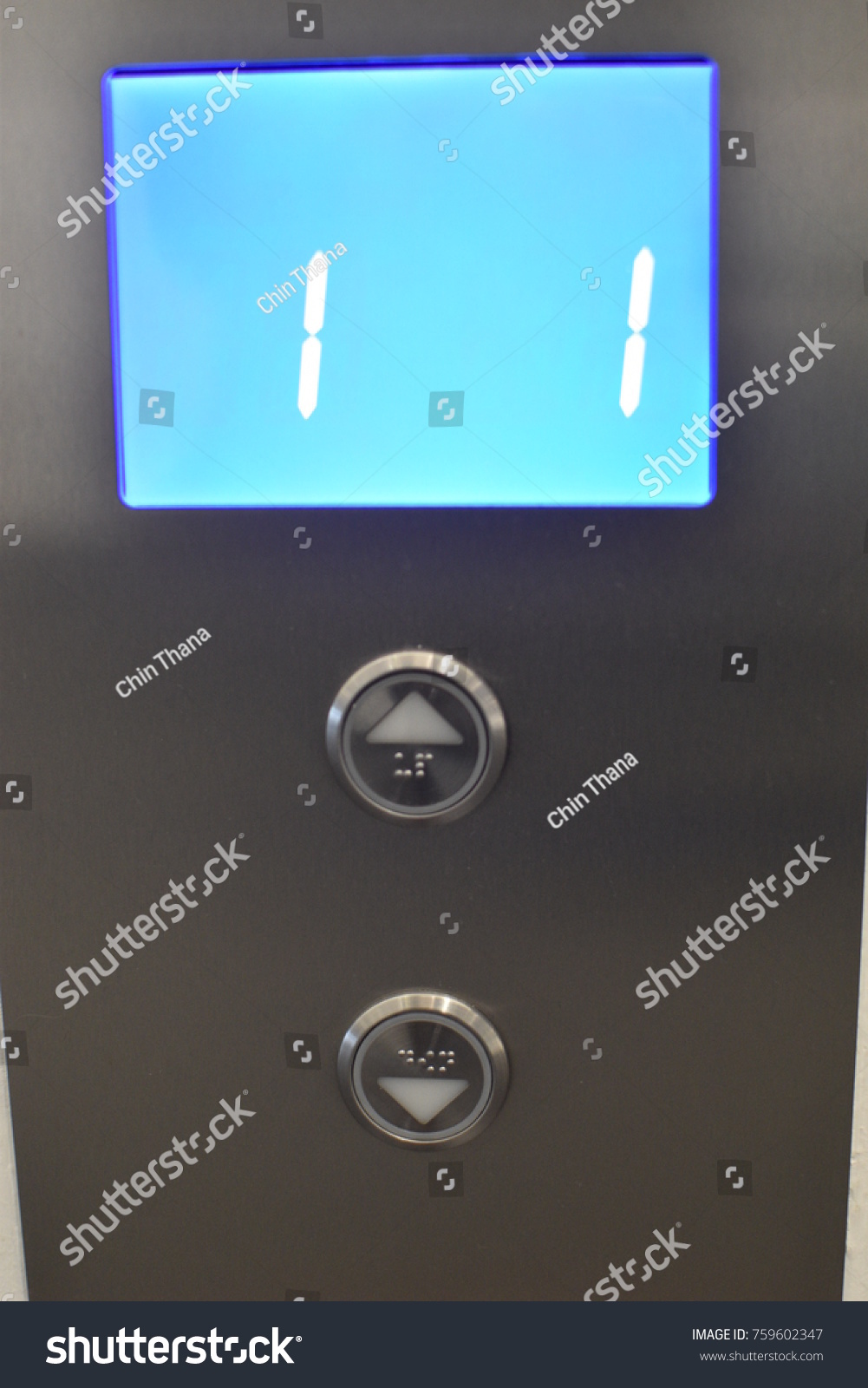 Lift Elevator Button Stock Photo (Edit Now) 759602347