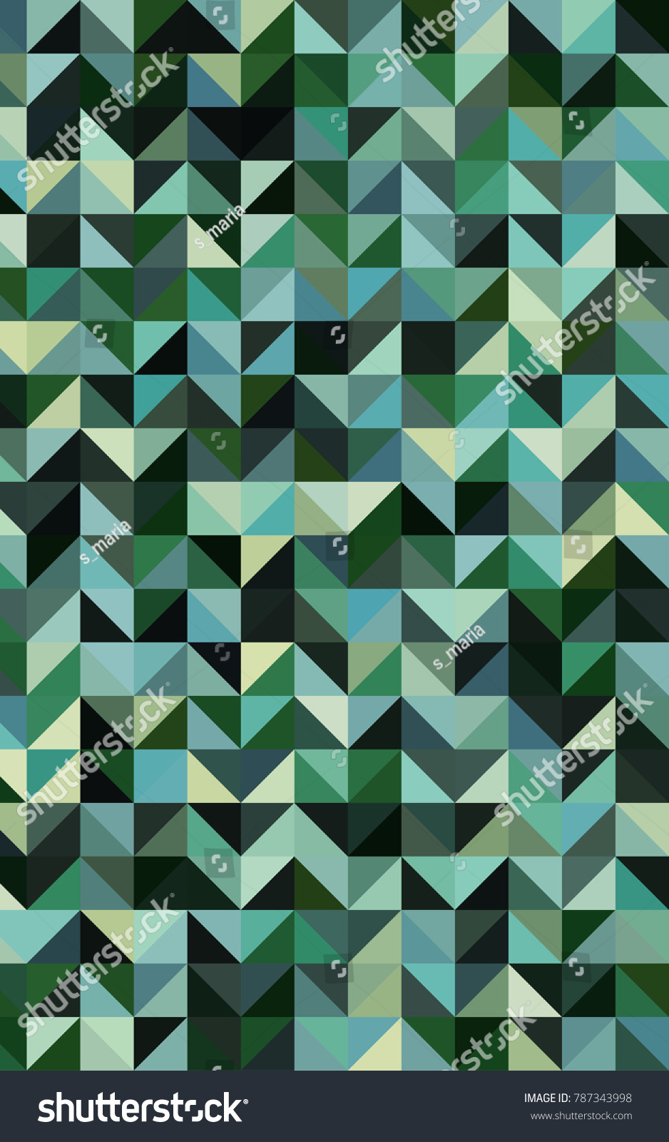 Light Blue Green Pattern Triangular Template Stock Illustration ...