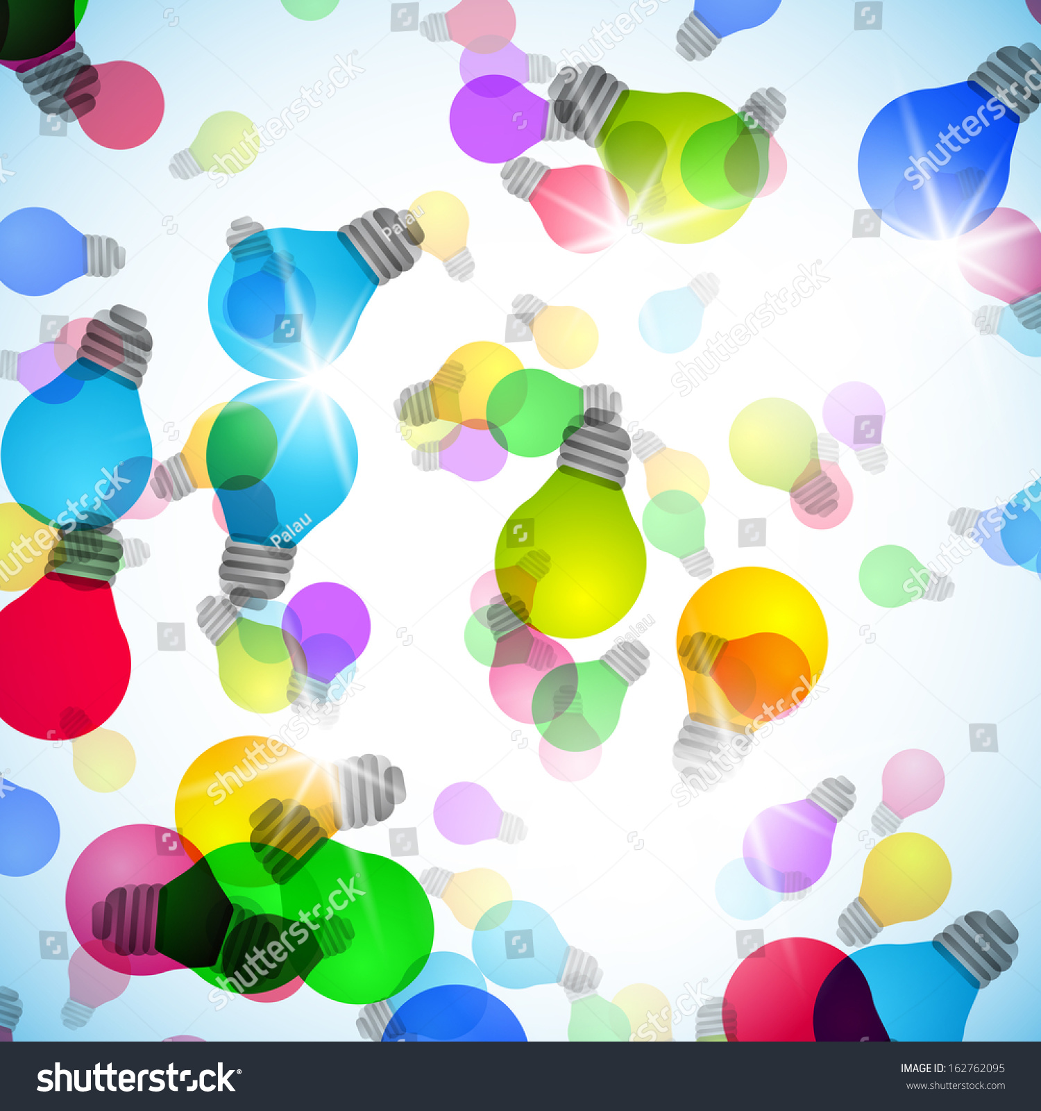 Light Bulb Vector Background Stock Illustration 162762095 | Shutterstock