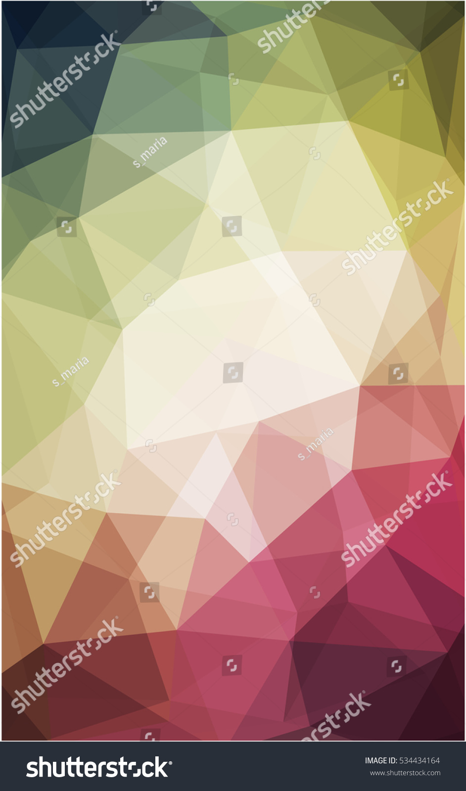 Light Green Red Pattern Seamless Triangular Stock Illustration ...