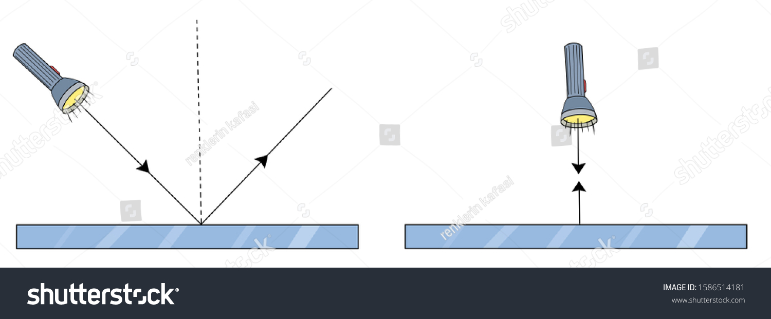 Light Reflection Infographic Diagram Example Light Stock Illustration 1586514181