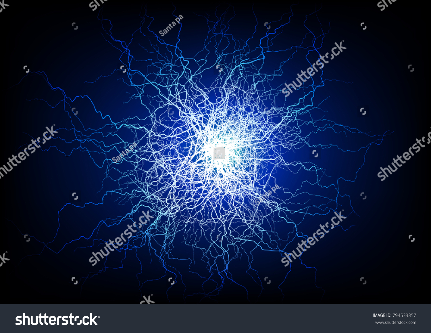 Lightning Shine Explosion Stock Illustration 794533357 | Shutterstock