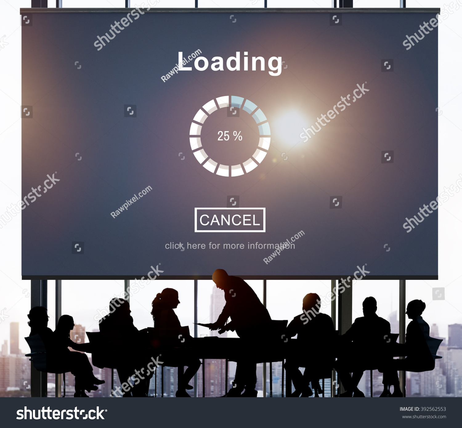 Loading Bar Load Waiting Indicator Concept Stock Photo 392562553 ...