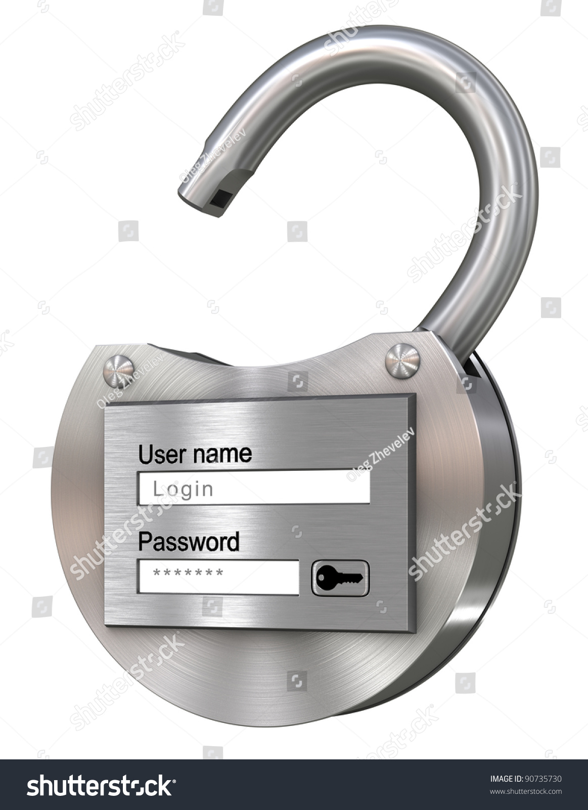 Lock Open Stock Photo 90735730 : Shutterstock