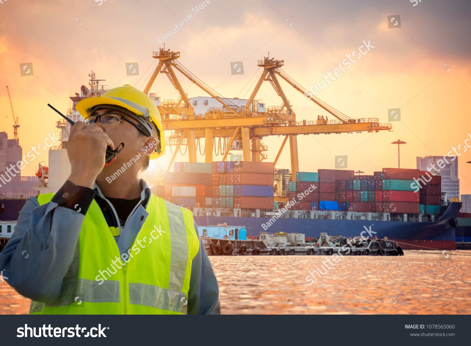 Logistics Engineer Working Stock Photo (Edit Now) 1078565060