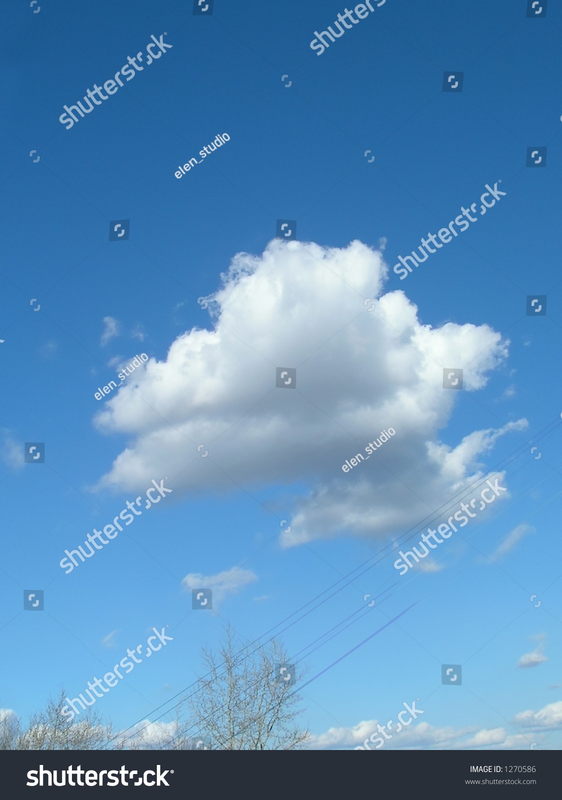 Lonely Cloud Stock Photo 1270586 | Shutterstock
