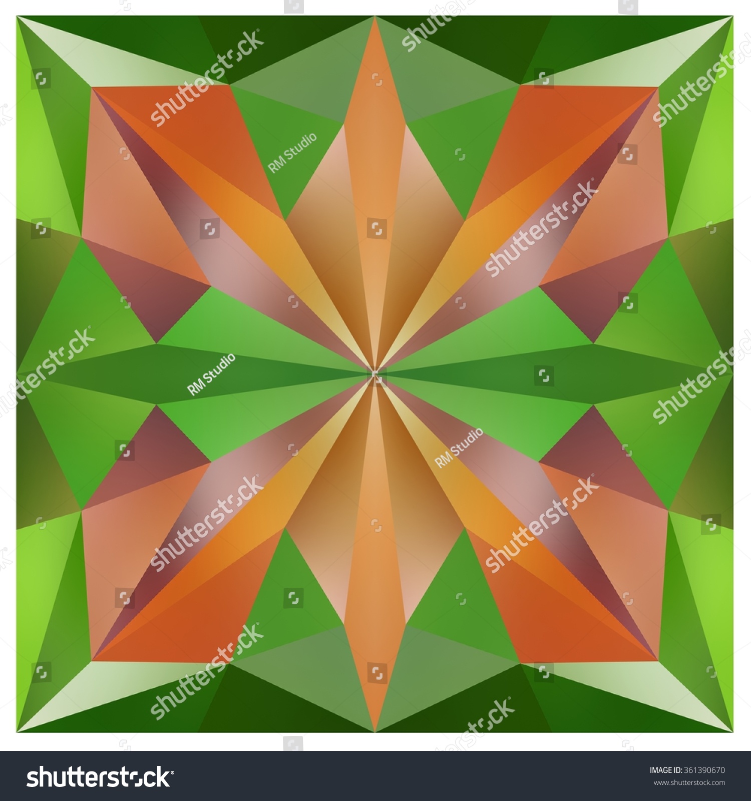 Low Polygon Triangle Pattern Background Stock Illustration 361390670 ...