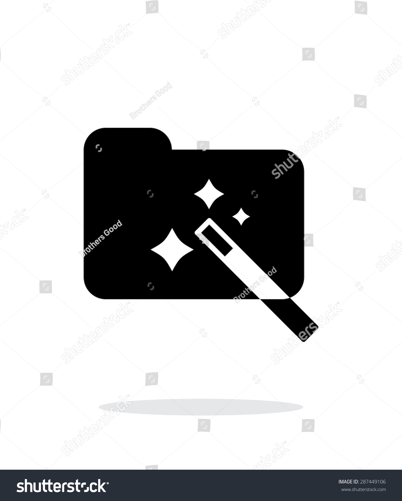 Magic Folder Icon Stock Illustration 287449106