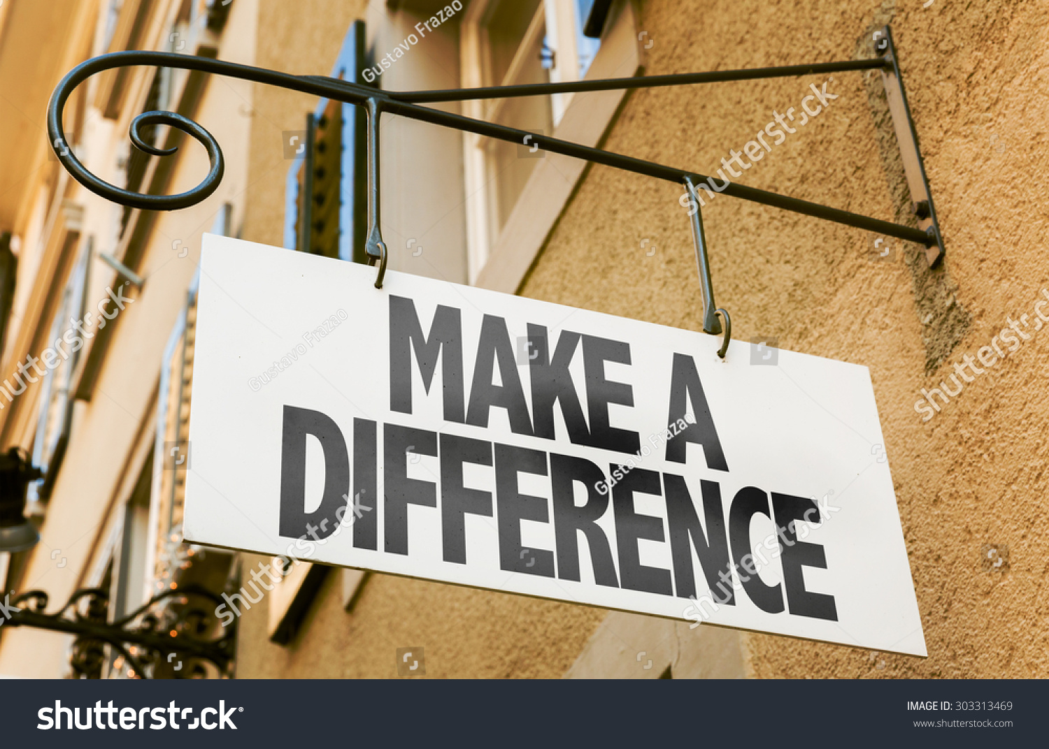 Make Difference Sign Stock Photo 303313469 | Shutterstock