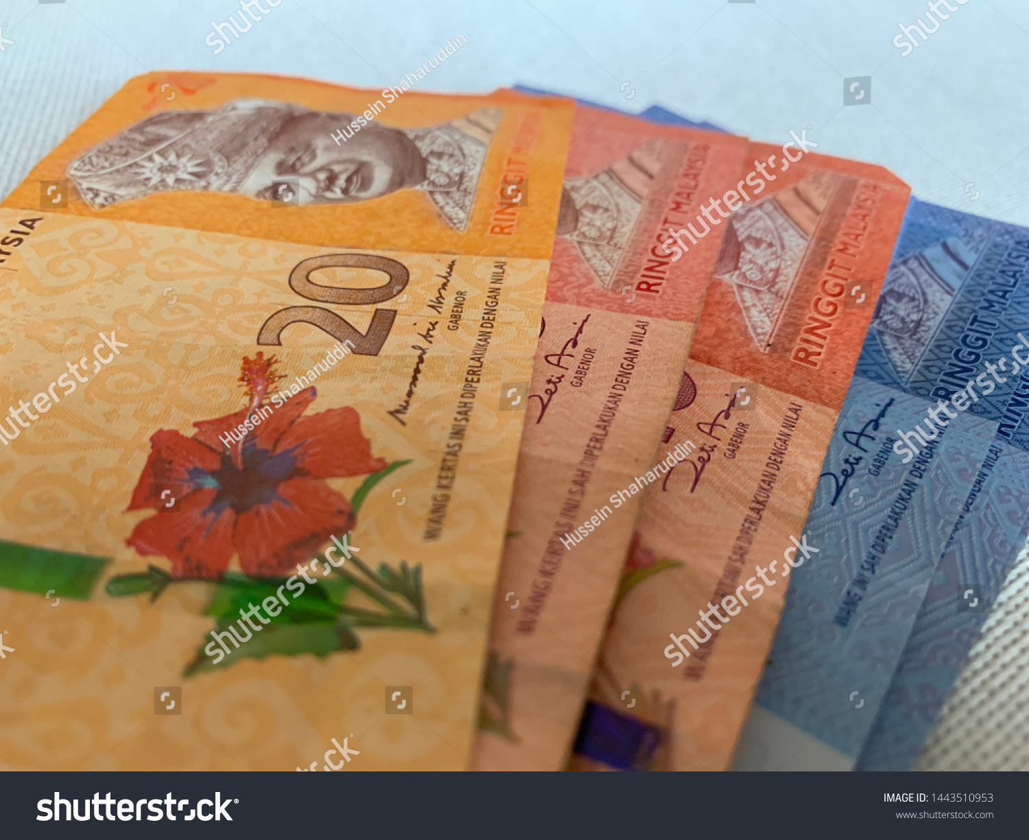 Malaysian Ringgit Notes Pictured: foto de stock (editar ahora) 1443510953
