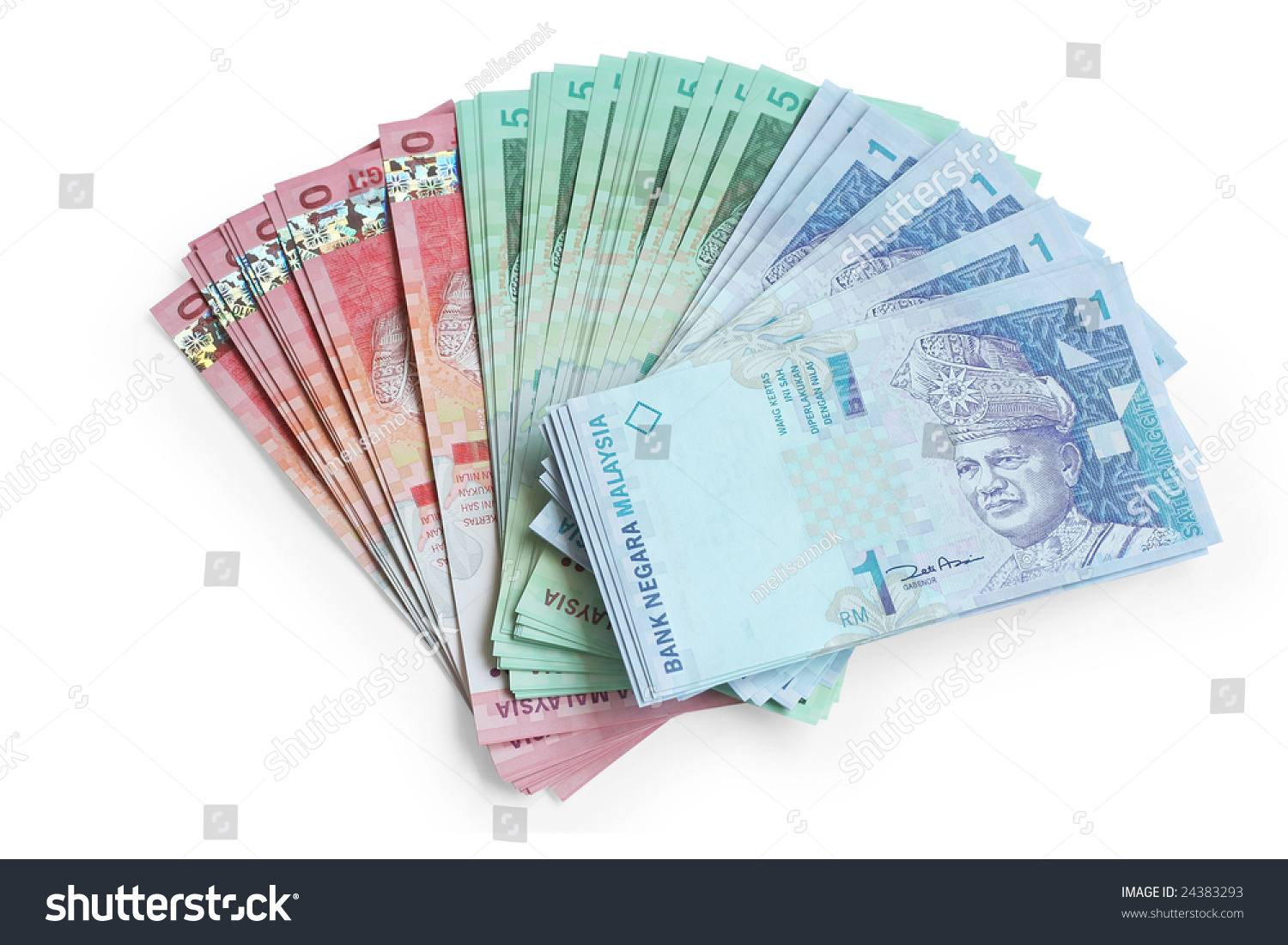 Malaysian Ringgit Rm10 , Rm5, Rm1 Stock Photo 24383293 : Shutterstock