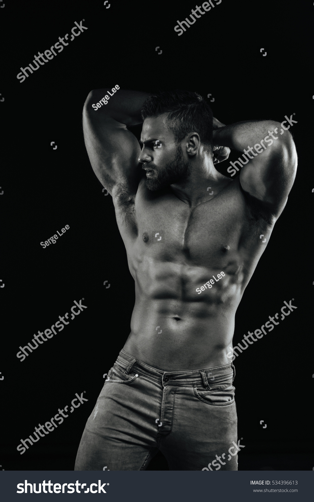 Male Fitness Model Konstantin Kamynin Posing 스톡 사진 534396613 Shutterstock