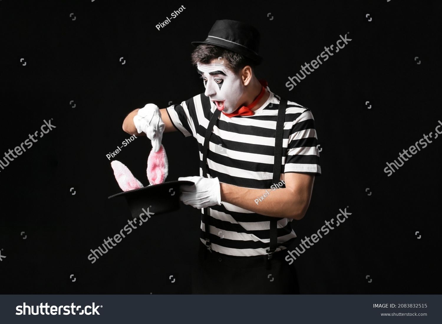 Male Pantomimist On Dark Background Stock Photo 2083832515 | Shutterstock Male Pantomimist On Dark Background Stock Photo 2083832515 | Shutterstock