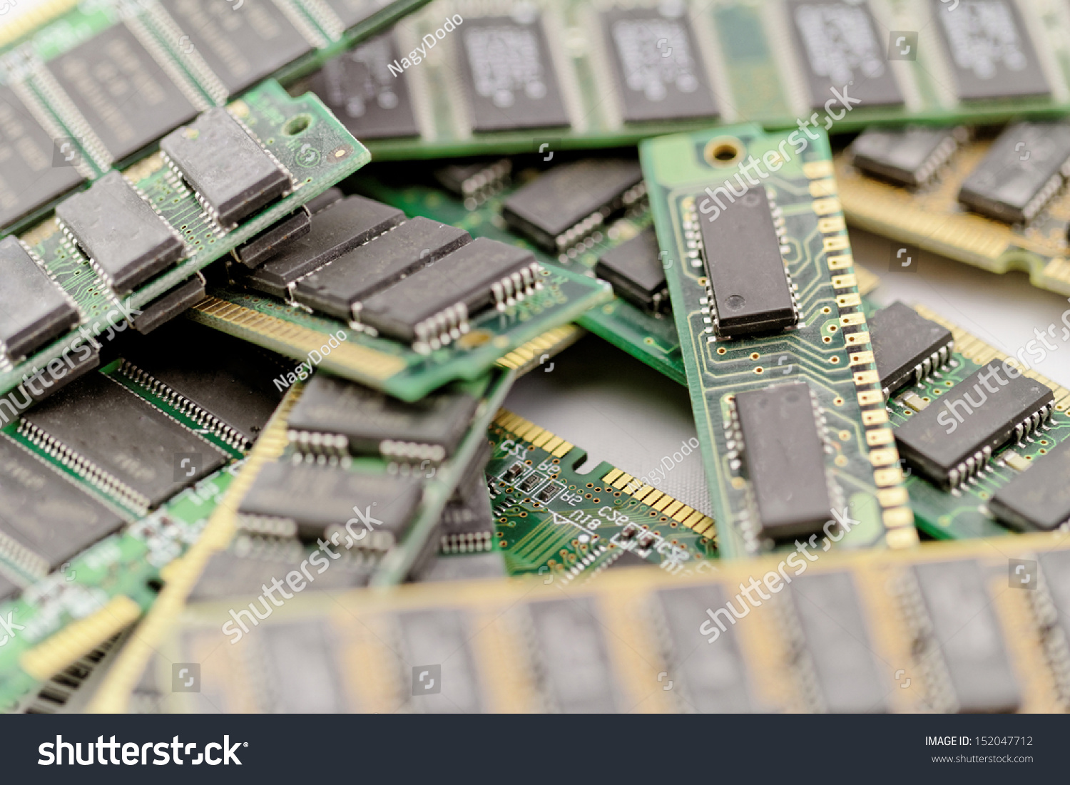 Many Different Computer Memory Modules (Ram, Sd, Ddr, Eprom) Stockfoto ...