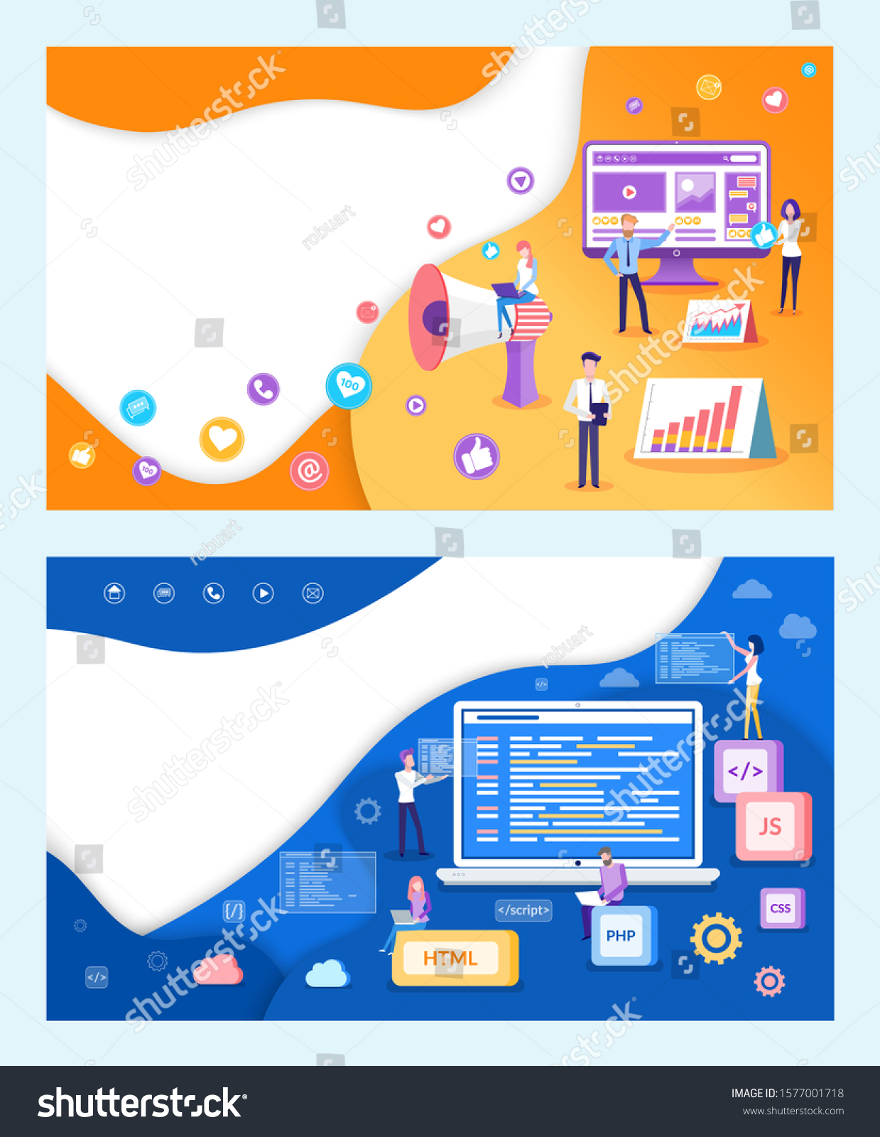 Marketing Promotion Algorithmization Programming Websites Raster 스톡 일러스트 1577001718 Shutterstock