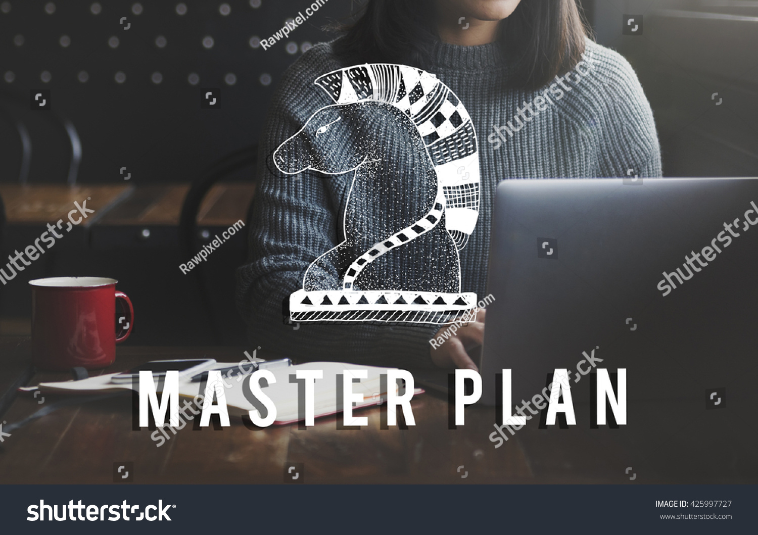 Master Plan Design Operations Planning Process Foto Stok 425997727 ...