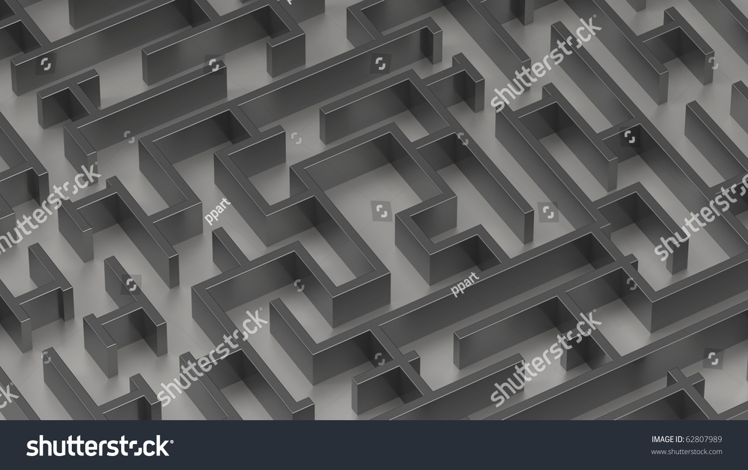 Maze Concept Computer Generated 3d Photo Stock Illustration 62807989 ...