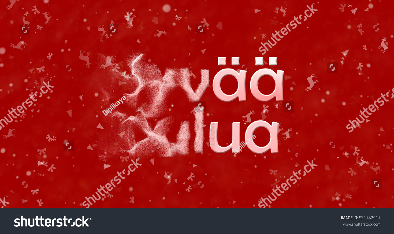 Merry Christmas Text Finnish Hyvaa Joulua Stock Illustration 531182911 ... Merry Christmas Text Finnish Hyvaa Joulua Stock Illustration 531182911 ...