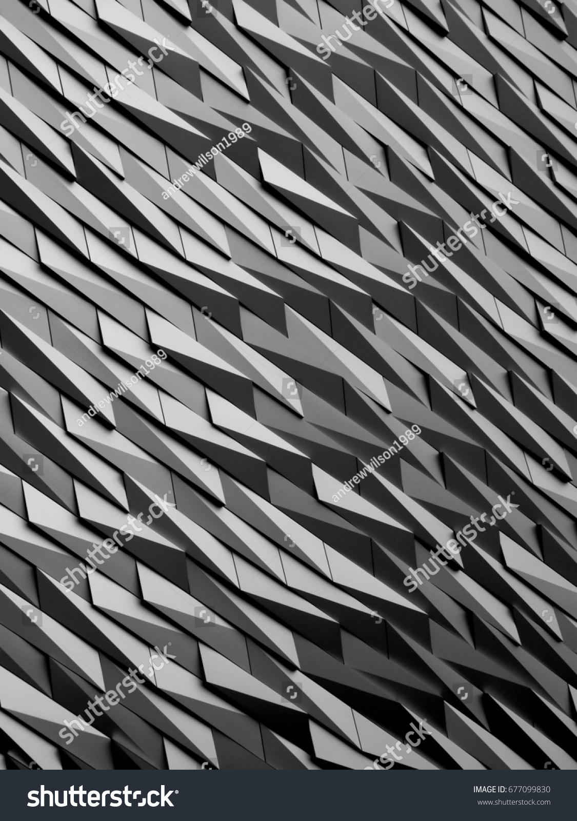 Metal Cladding Patterns Stock Photo (Edit Now) 677099830