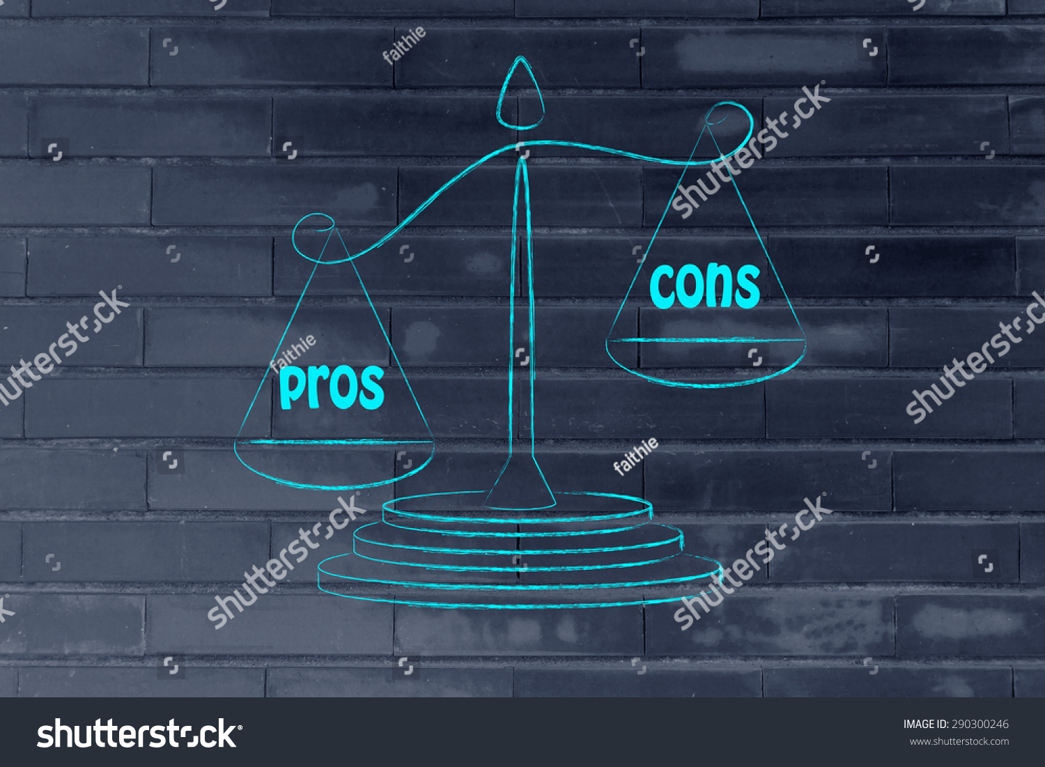 Metaphor Balance Showing Pros Overcoming Cons Stock Illustration ... Metaphor Balance Showing Pros Overcoming Cons Stock Illustration ...