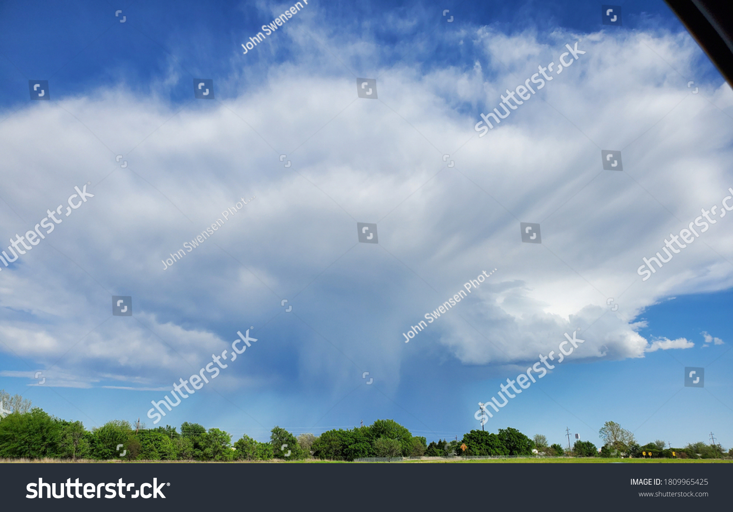 Microburst Updraft Cloud Formation Supercell Stock Photo (Edit Now ...