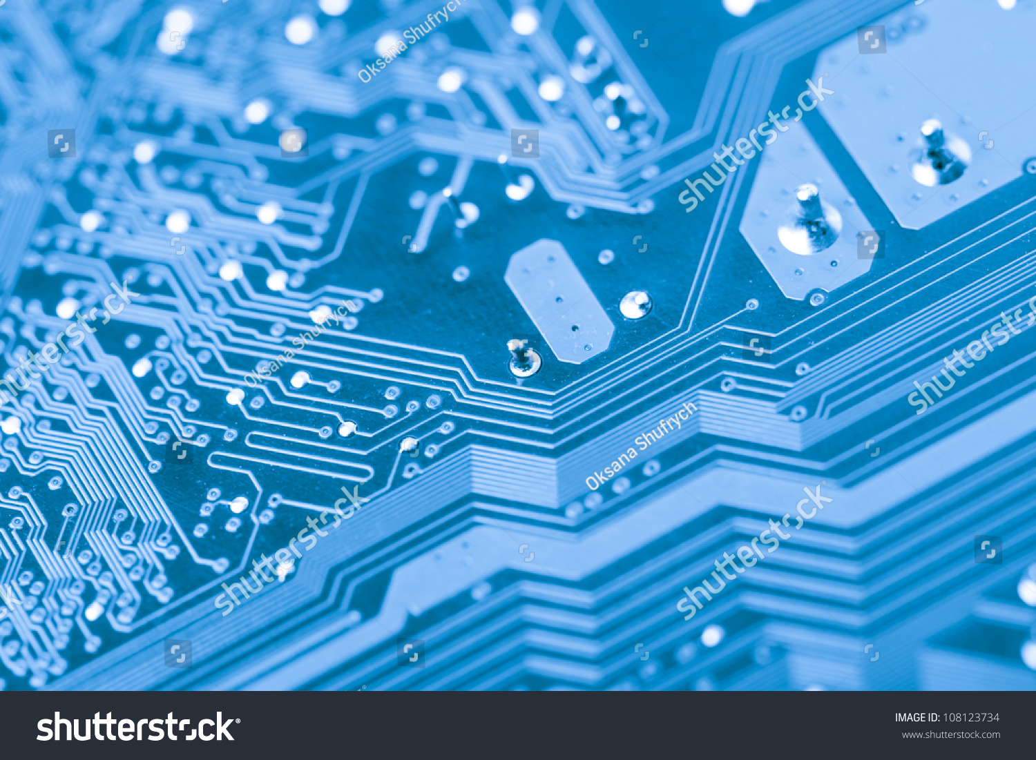 Microchip Close Background Technology Design Stock Photo 108123734 ...