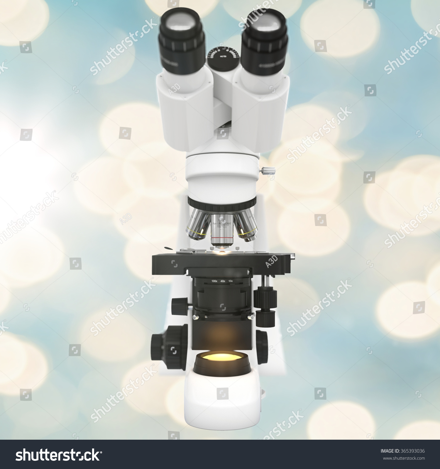Microscope White Background Stock Photo 365393036 | Shutterstock