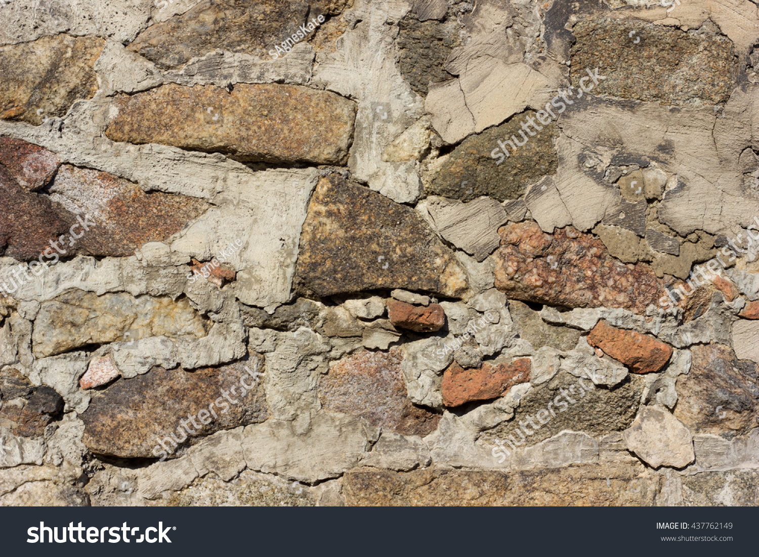 Mixed Stone Walling Texture Stock Photo 437762149 | Shutterstock