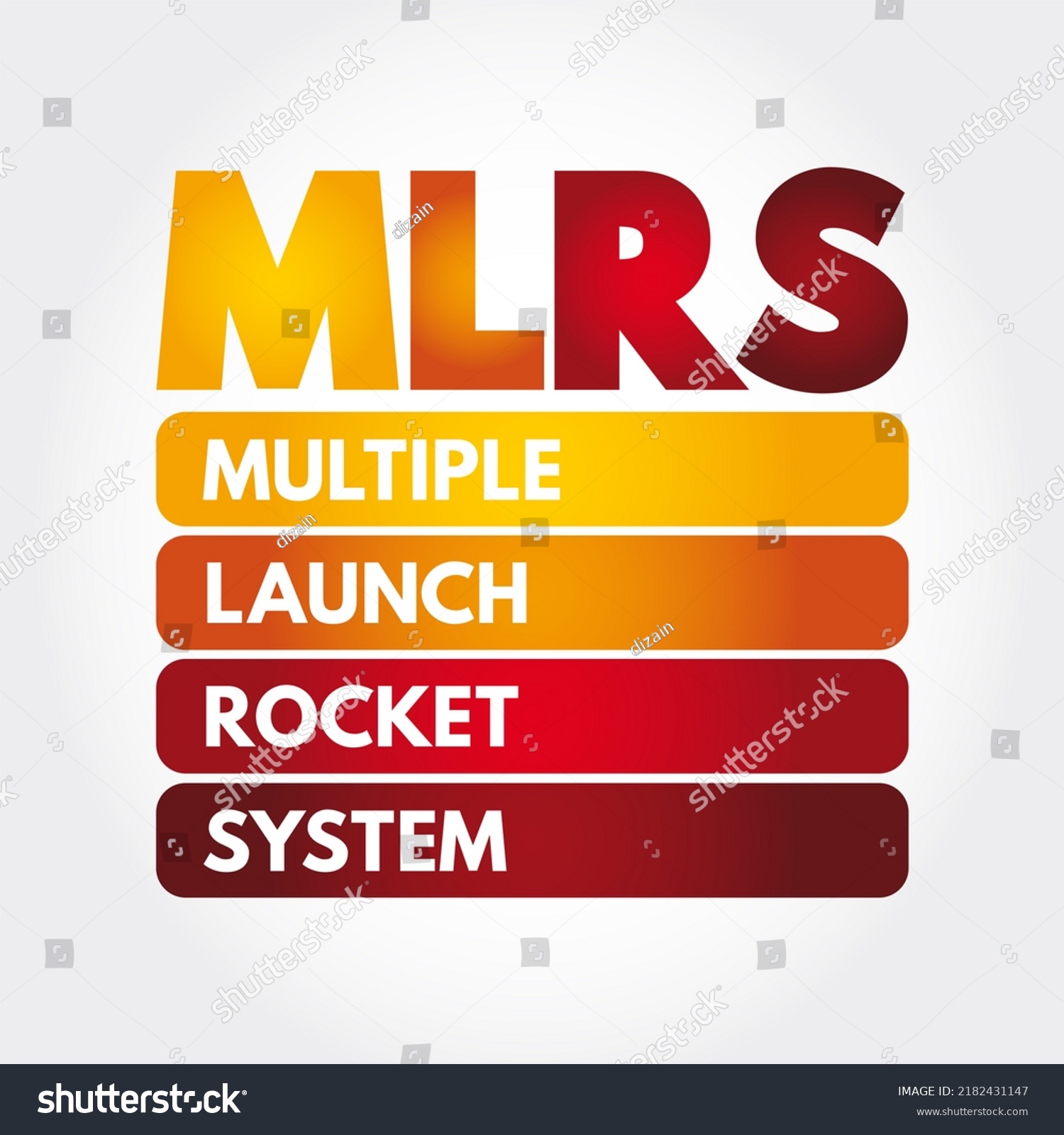 Mlrs Multiple Launch Rocket System American Stock Illustration