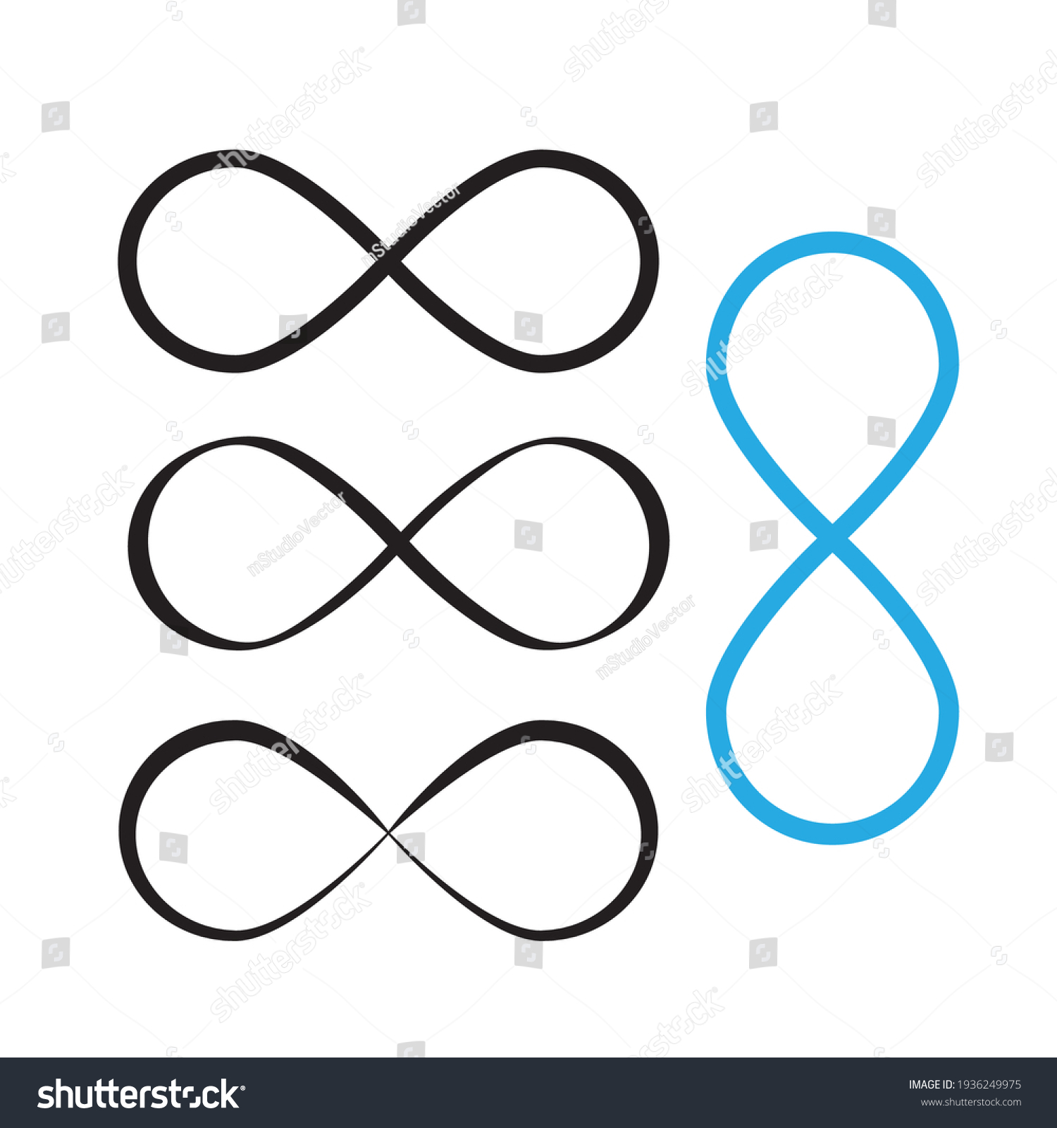 Mobius Loop Infinity Loop Icon Infinity Stock Illustration 1936249975 ...