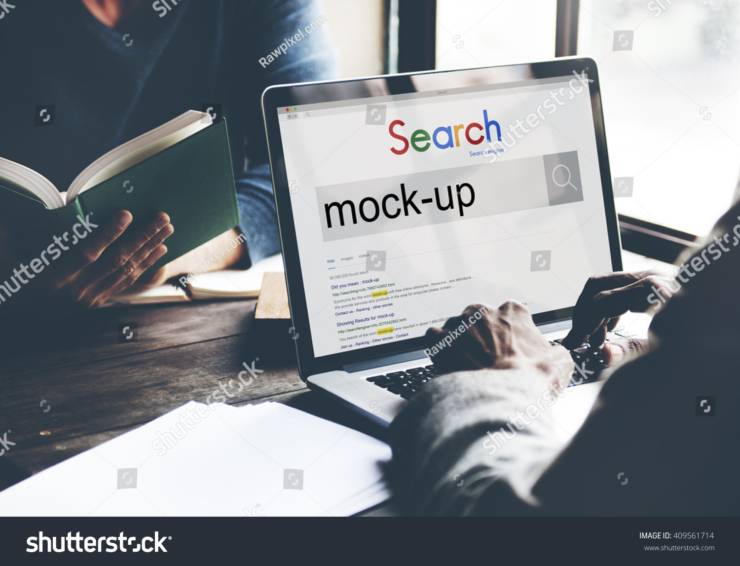 Mockup Structure Sample Style Layout Concept Foto stock 409561714 ...