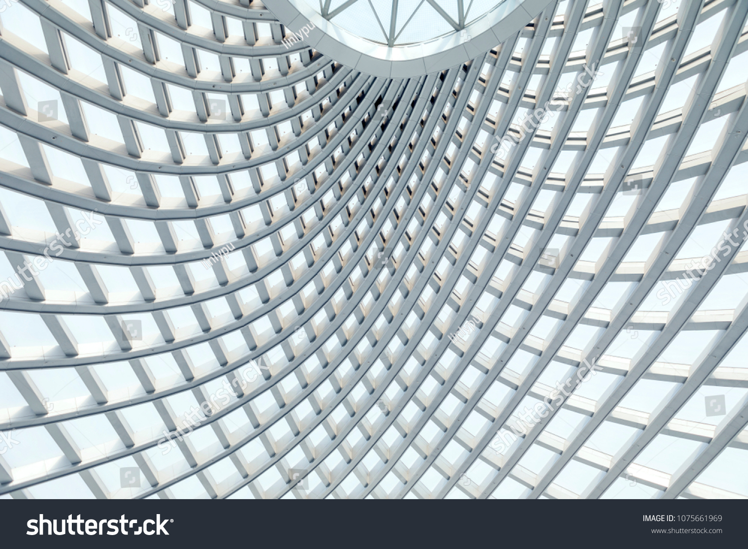 Modern Building Ceiling Pattern Stock Photo (Edit Now) 1075661969