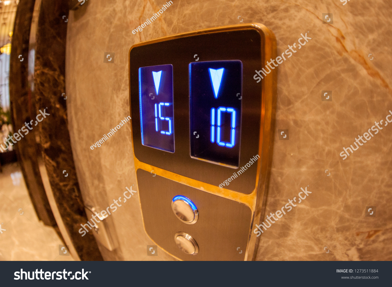 Modern Elevator Buttonselevator Lift Numeric Indicator Stock Photo ...